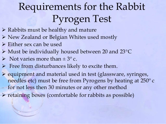 Pyrogen test parth
