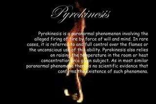 Pyrokinesis group7 | PPT