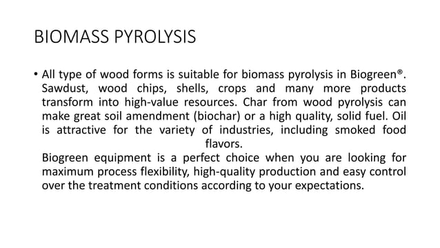 Pyrolysis | PPTX