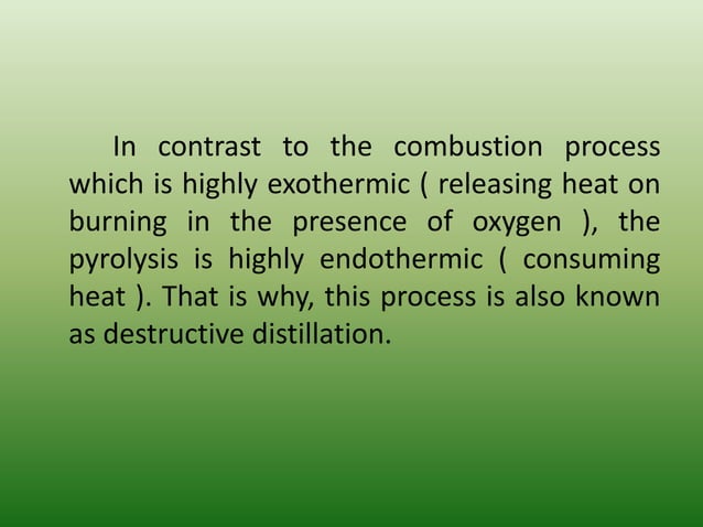 Pyrolysis | PPT