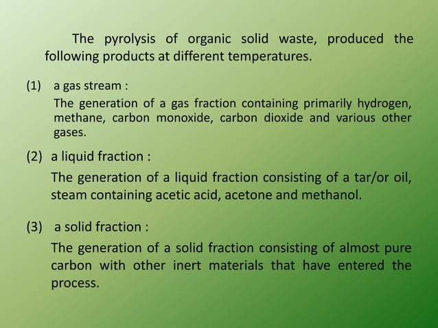 Pyrolysis | PPT