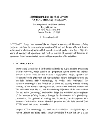 Pyrolysis of-biomass | PDF