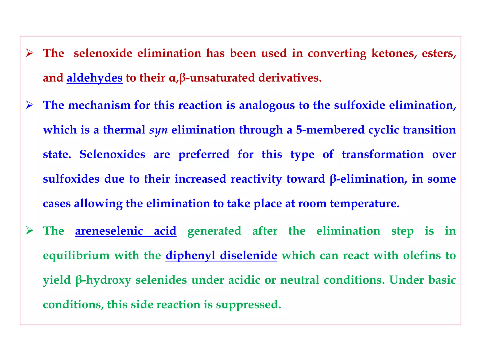 Pyrolytic elimination reaction | PPTX