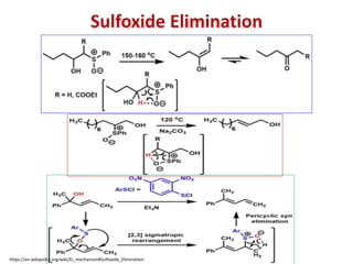 Pyrolytic elimination reaction | PPTX