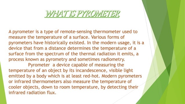 Pyrometer | PPTX | Physics | Science