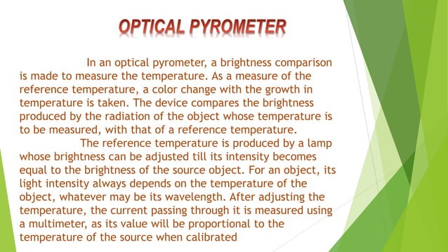 Pyrometer | PPTX | Physics | Science