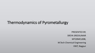 Pyrometllurgy | PPTX