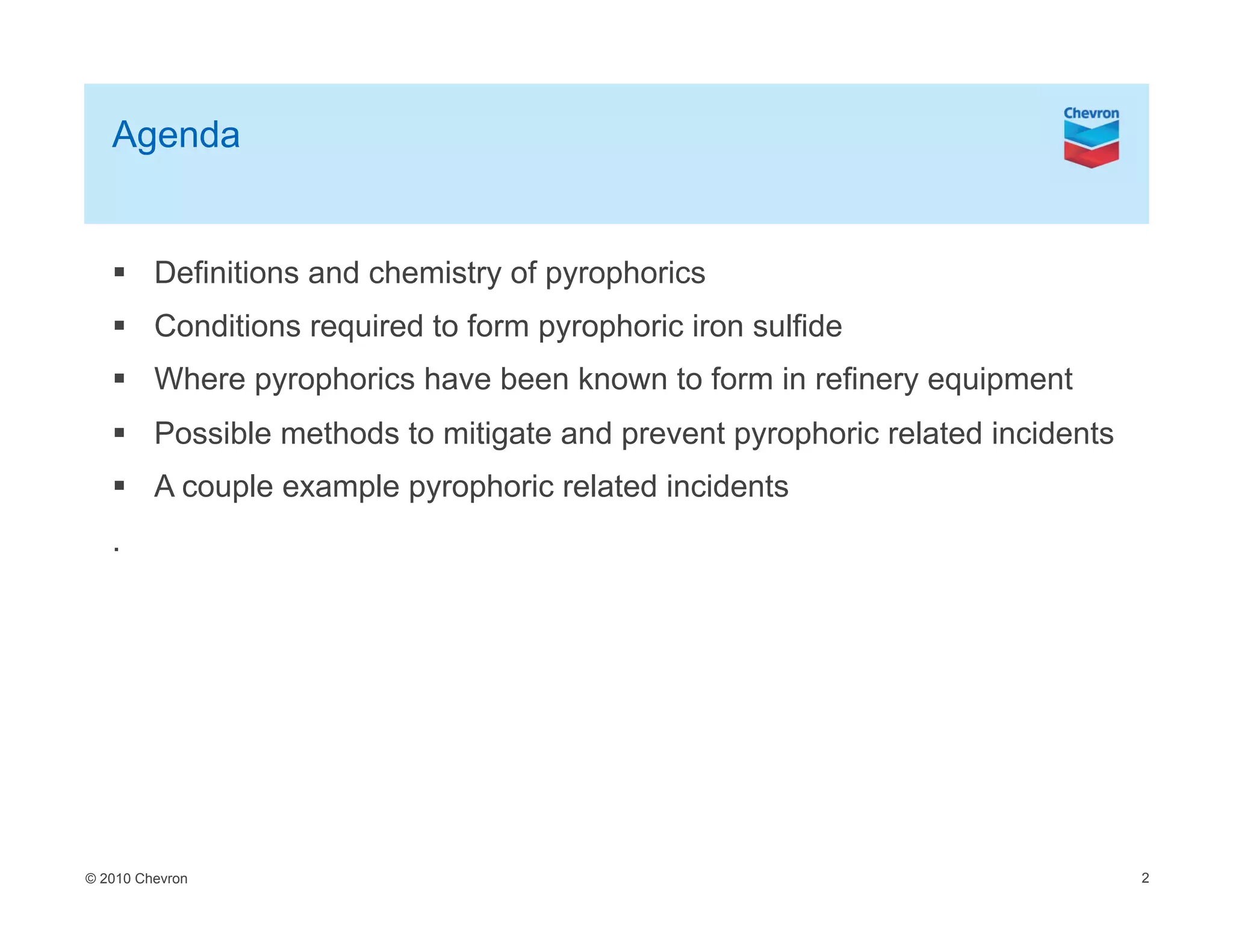 Pyrophoric ignition hazards | PDF