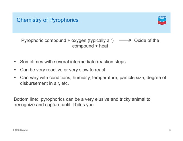 Pyrophoric ignition hazards | PDF