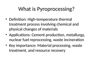 Pyropcoess Design Calculations and its Procedure | PPT
