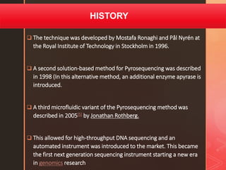Pyrosequencing | PPTX