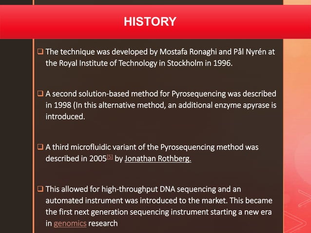 Pyrosequencing | PPTX | Chemistry | Science
