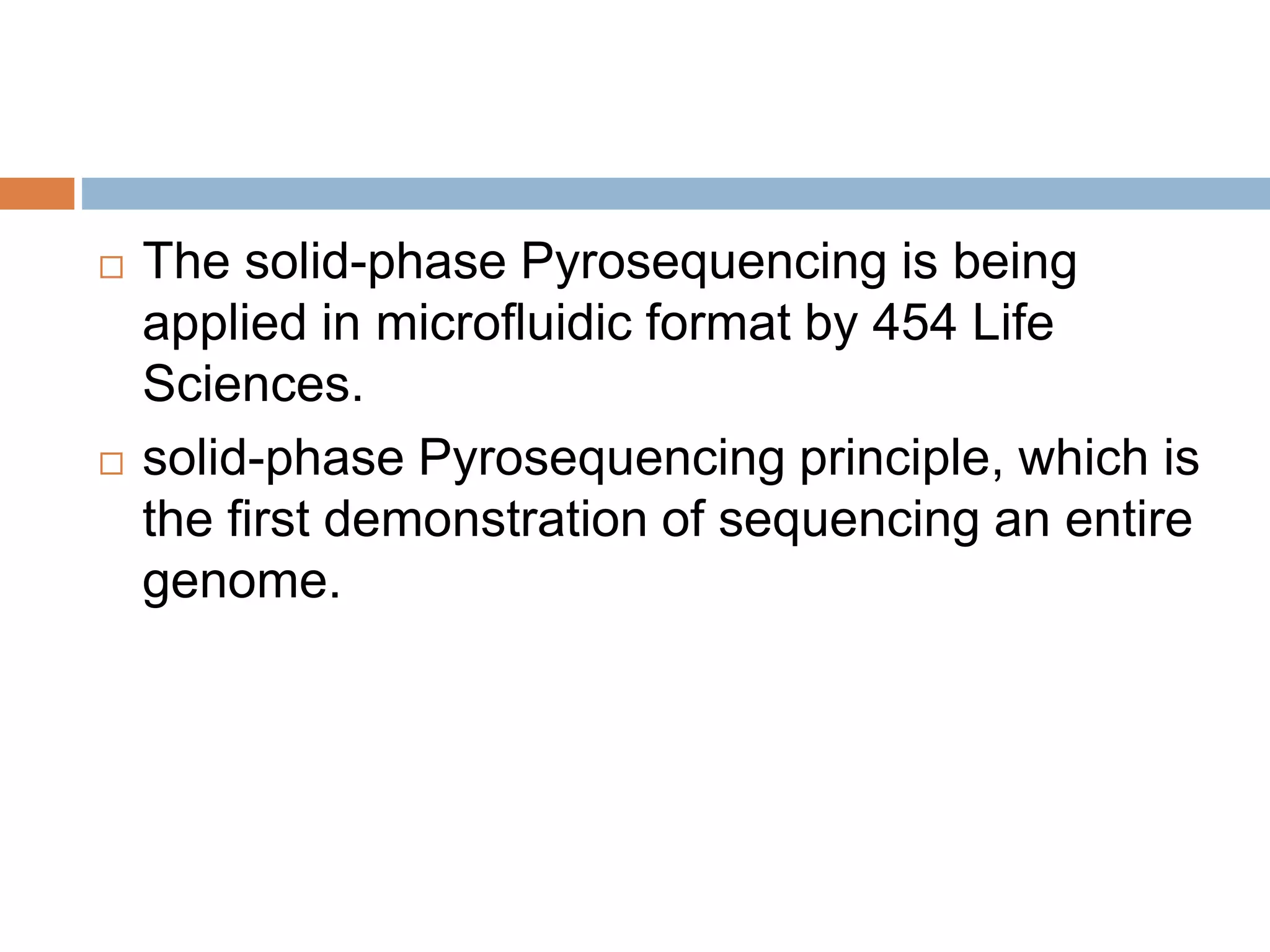 Pyrosequencing | PPTX