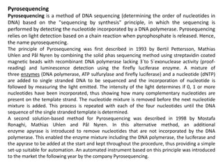 Pyrosequencing | PPTX