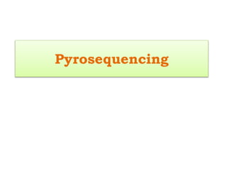 PyroSequencing.pptx | Chemistry | Science