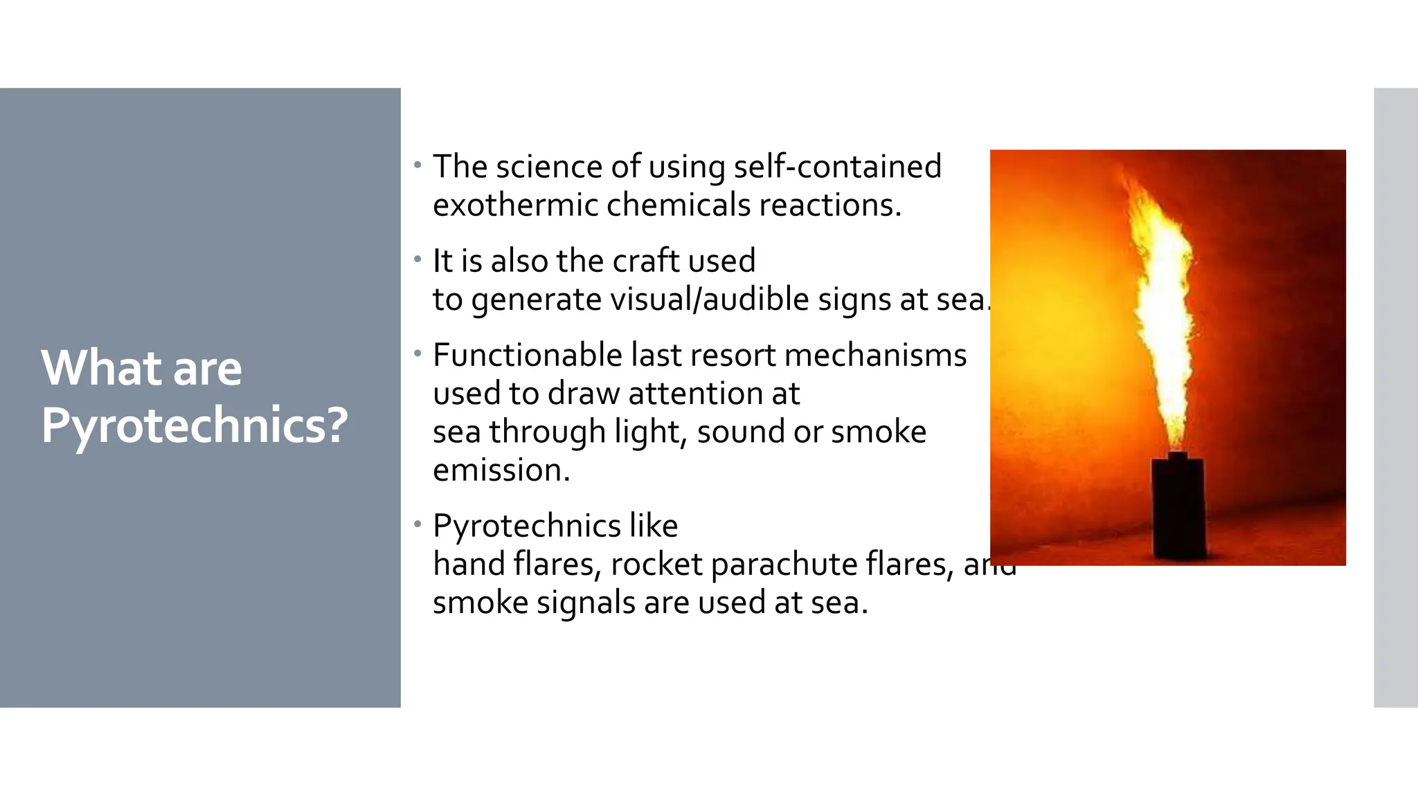 What are pyrotechnics and their types.pptx | Chemistry | Science