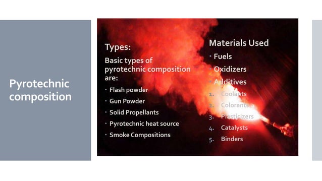 What are pyrotechnics and their types.pptx | Chemistry | Science