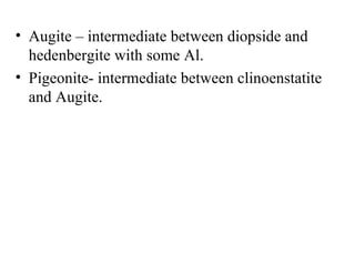 Pyroxene | PPT | Free Download
