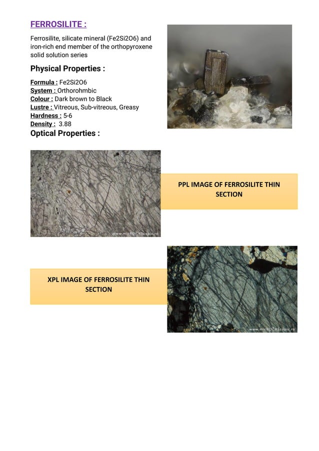 Pyroxene Group of Minerals doc.pdf | Chemistry | Science