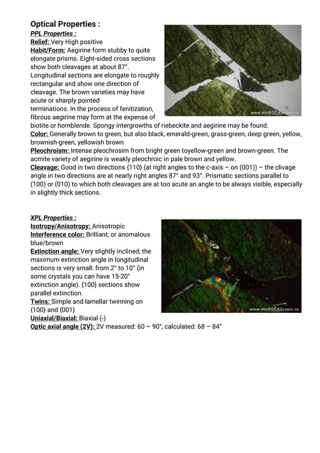 Pyroxene Group of Minerals doc.pdf | Chemistry | Science