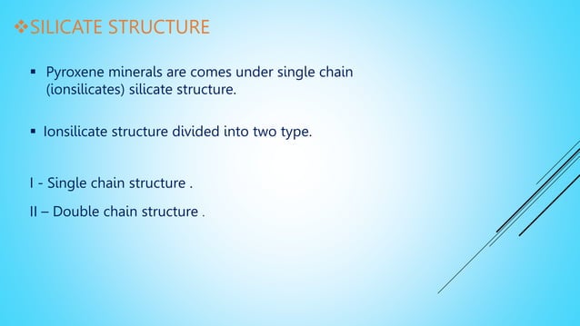 PYROXENE MINERAL GROUP.pptx | Chemistry | Science