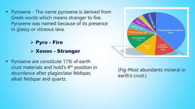 PYROXENE MINERAL GROUP.pptx | Chemistry | Science