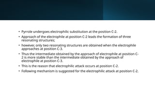 Pyrrole-Intro-Structure-Reactivity-Reactions | PPTX
