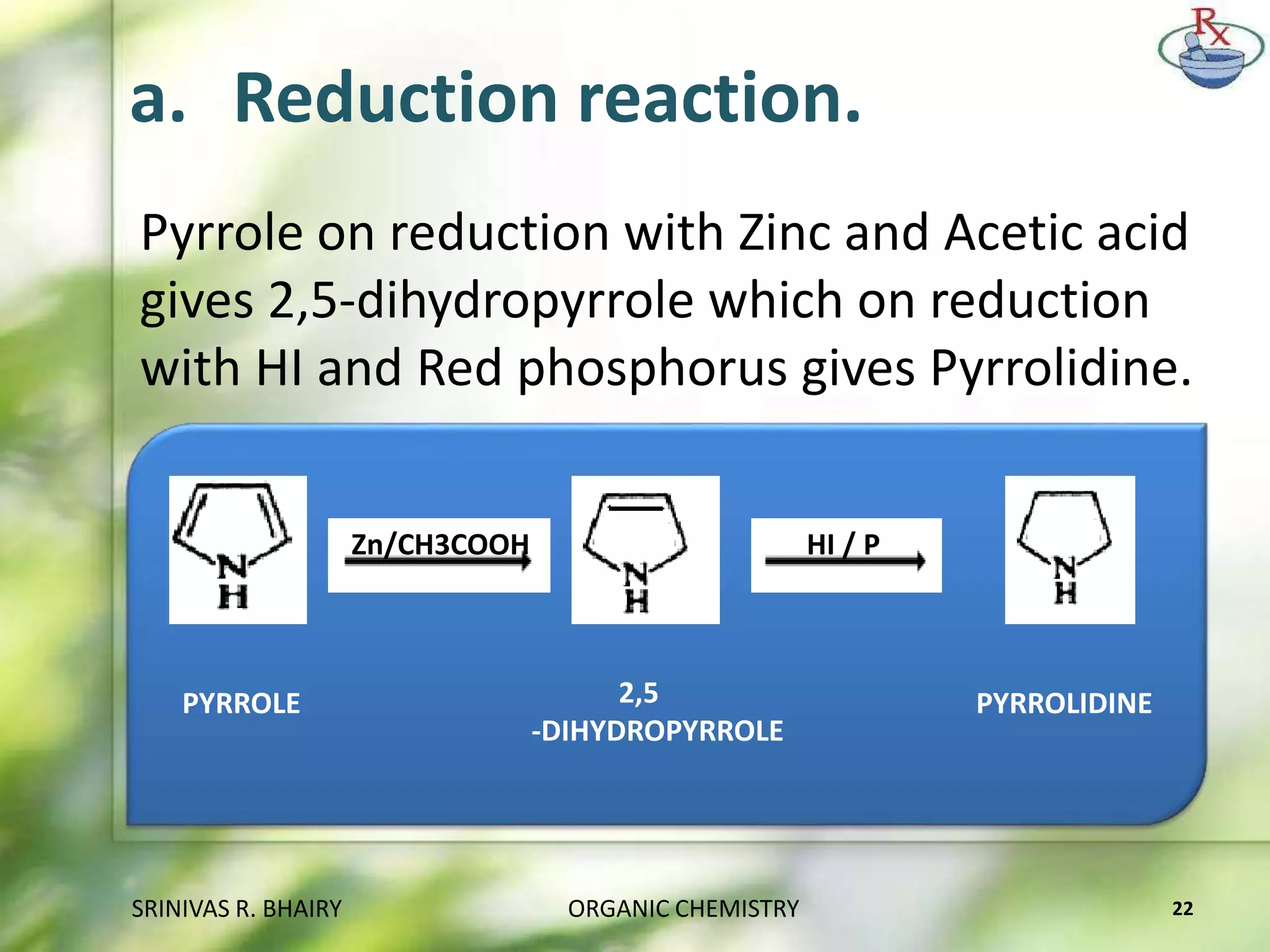 Pyrrole (o.c iv) | PPTX
