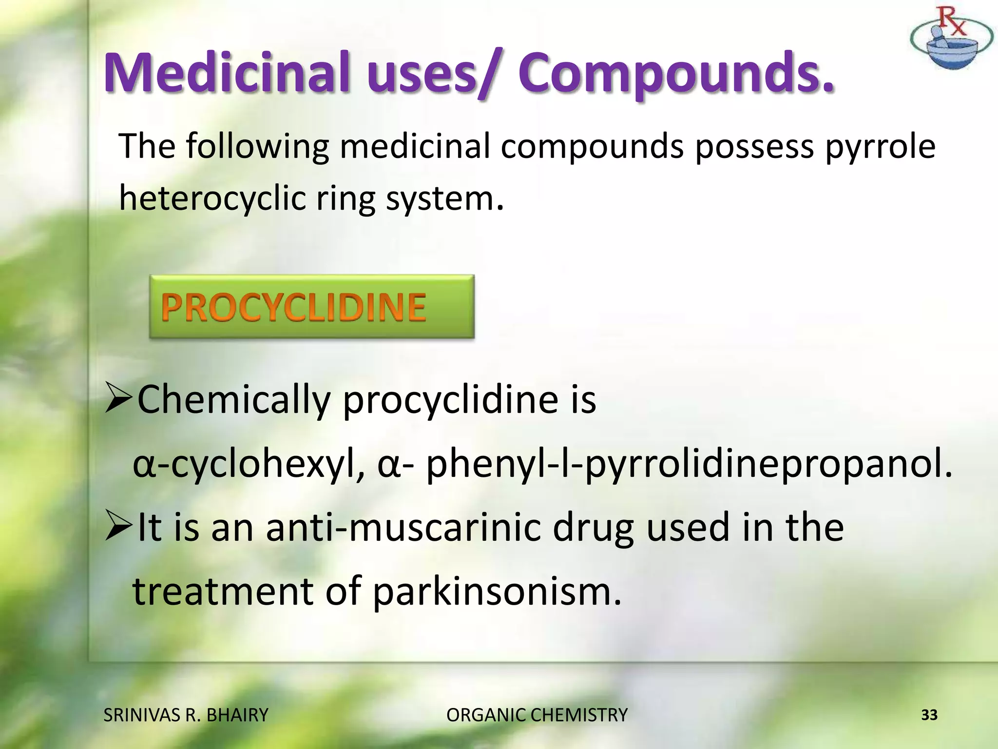 Pyrrole (o.c iv) | PPTX