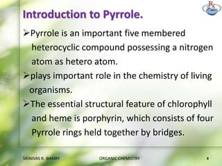 Pyrrole (o.c iv) | PPTX