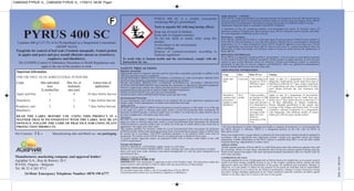 Pyrus 400 sc label | PDF