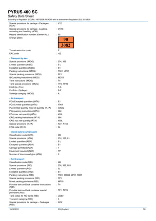 Pyrus 400 sc msds | PDF