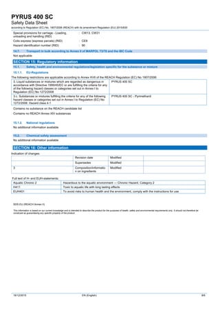Pyrus 400 sc msds | PDF