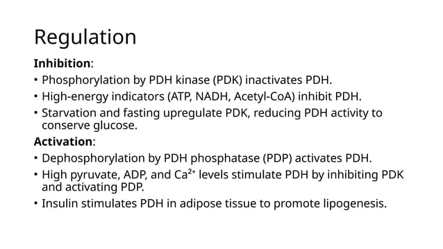 Pyruvate dehydrogenase PDH.pptx enzyme presentation | PPTX