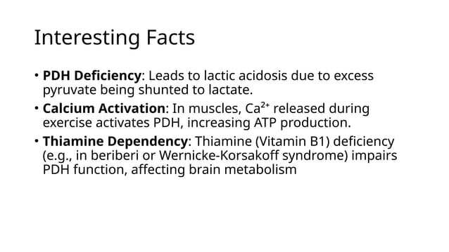 Pyruvate dehydrogenase PDH.pptx enzyme presentation | PPTX