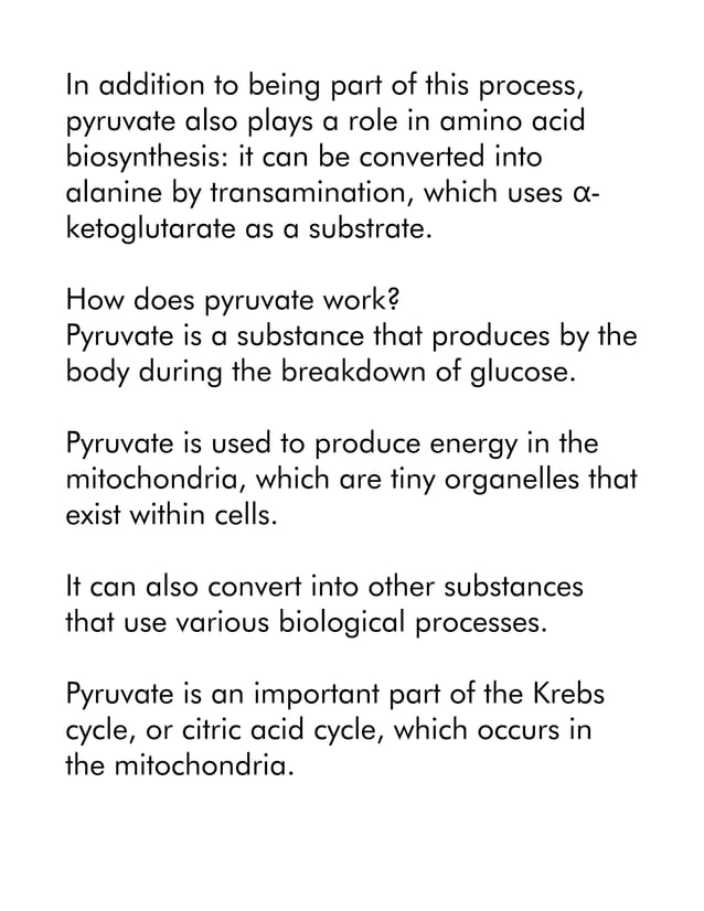 Pyruvate for weight loss – Does it work!.pdf | Endocrine and Metabolic ...