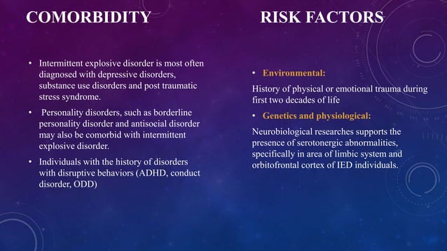 Disruptive impulse-control and conduct disorders DSM 5 | PPTX
