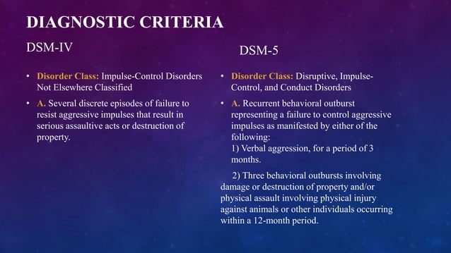 Disruptive impulse-control and conduct disorders DSM 5