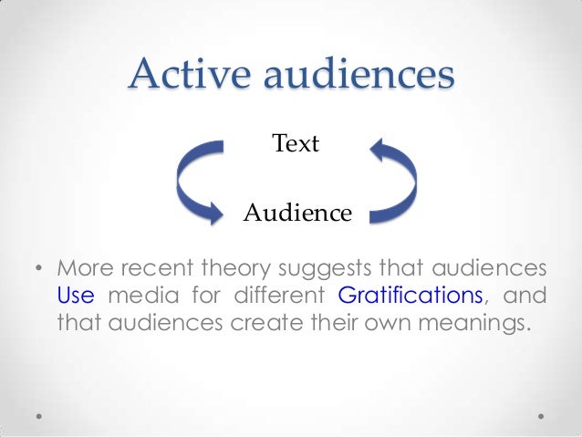 Audience Theories - psychographics and ideology