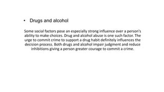 Pyschological factors influence influencing youth crime | PPTX