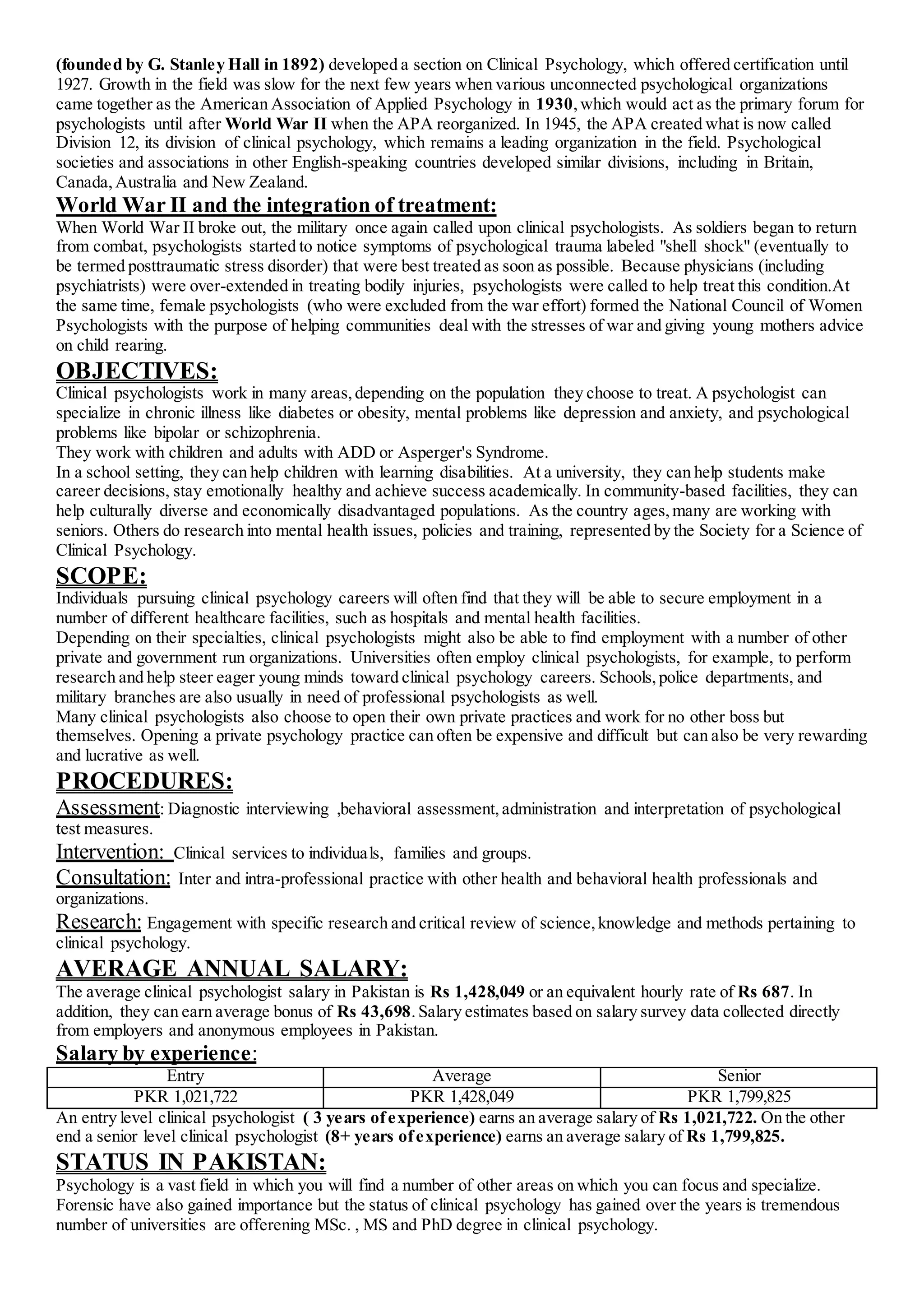 introduction and scope of psychology and applied areas of psychology | DOCX