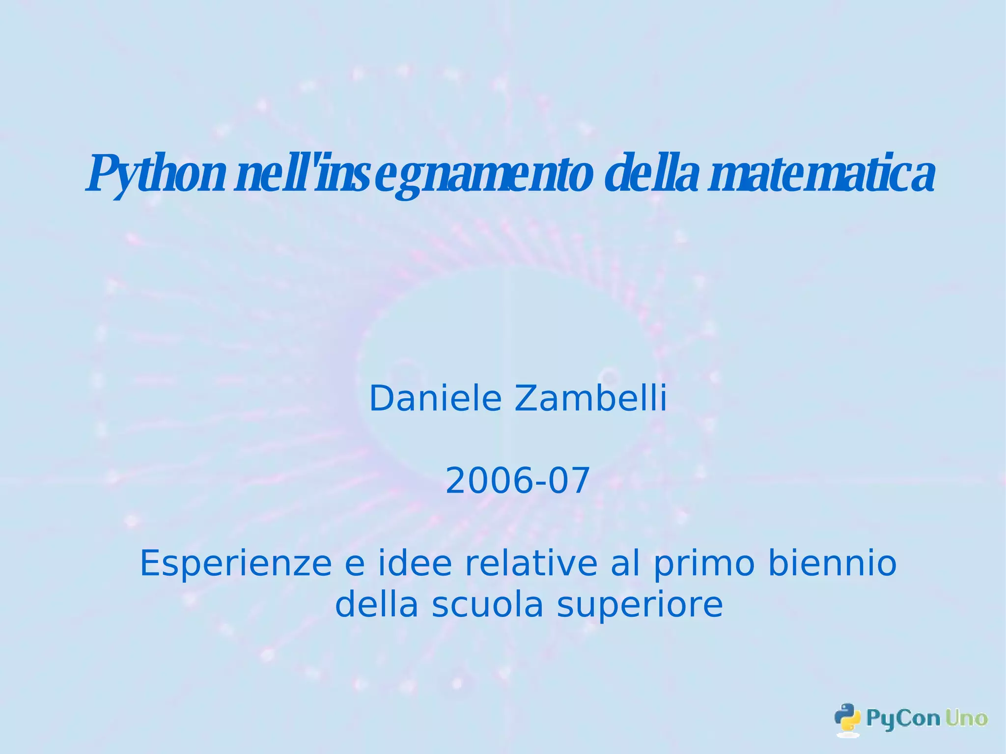 Pyscuola | ODP | Programming Languages | Computing