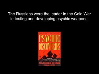 Psychic Warrior-- based on a real program | PPTX | Arms & Ammunition ...