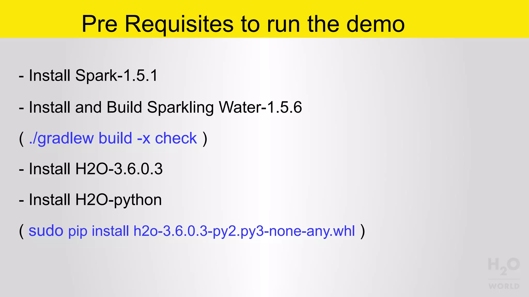 H2O World - PySparkling Water - Nidhi Mehta | PPT