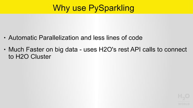 H2O World - PySparkling Water - Nidhi Mehta | PPT