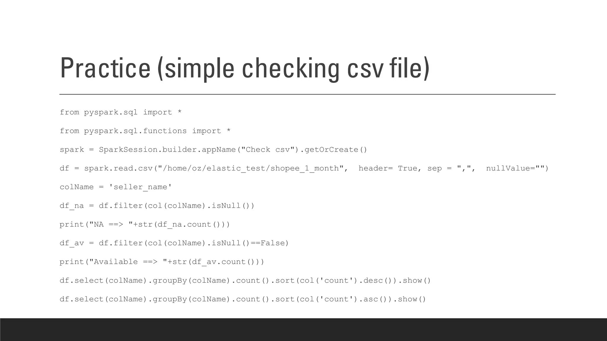 PYSPARK PROGRAMMING.pdf | Databases | Computer Software and Applications