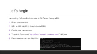 PYSPARK PROGRAMMING.pdf | Databases | Computer Software and Applications