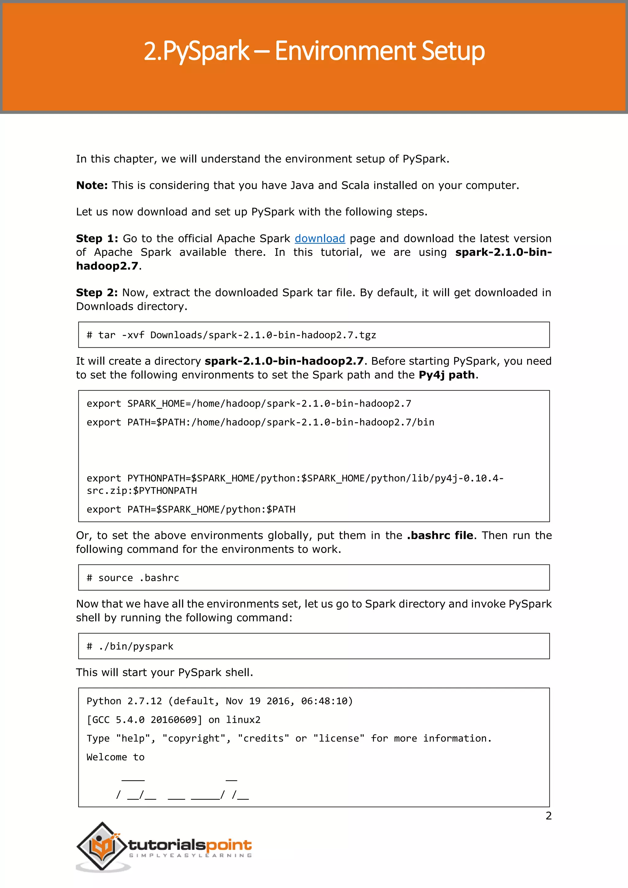 Pyspark tutorial | PDF | Databases | Computer Software and Applications