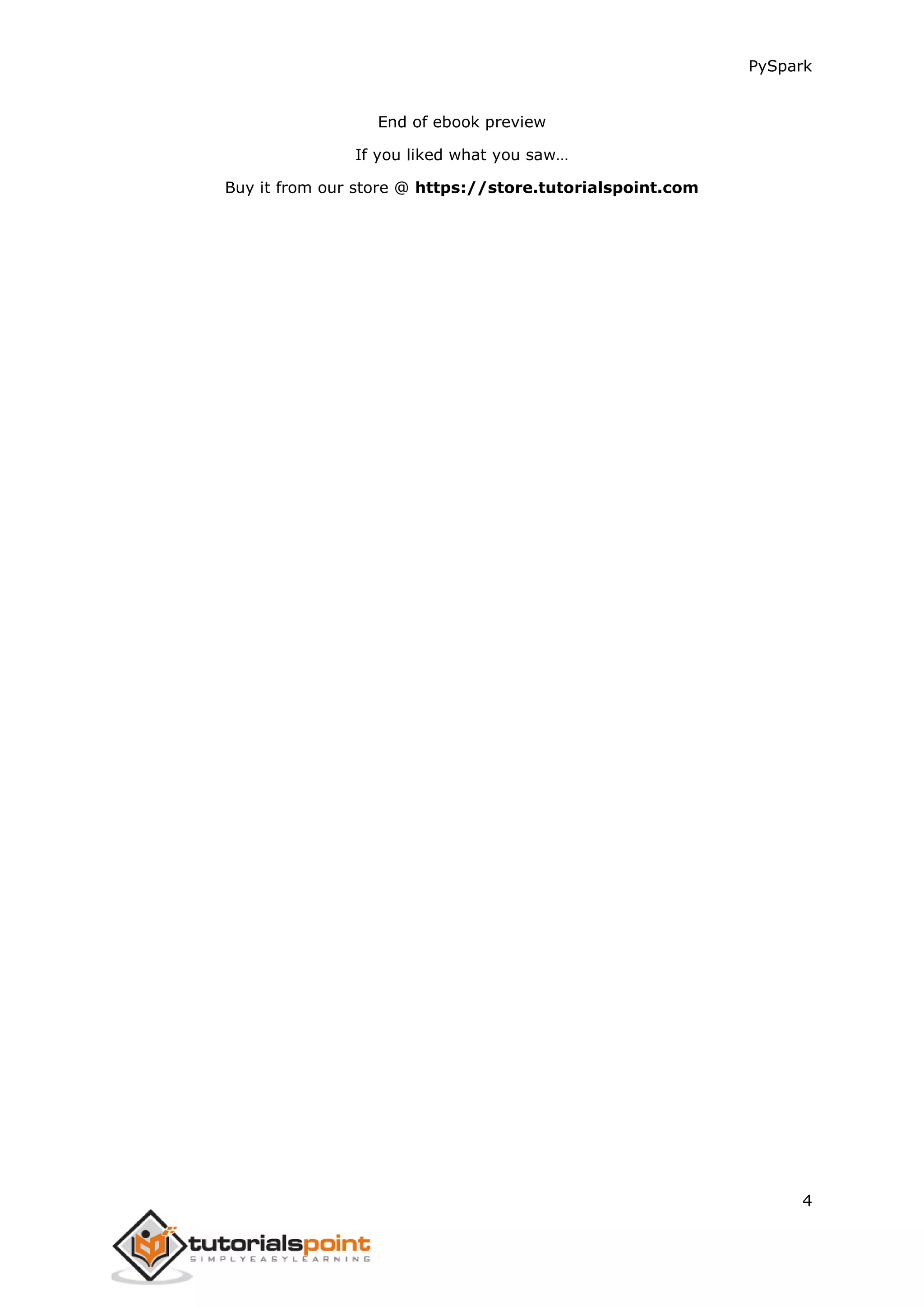 Pyspark Tutorial Pdf