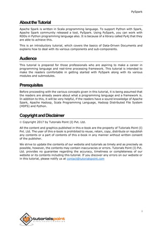 Pyspark tutorial | PDF
